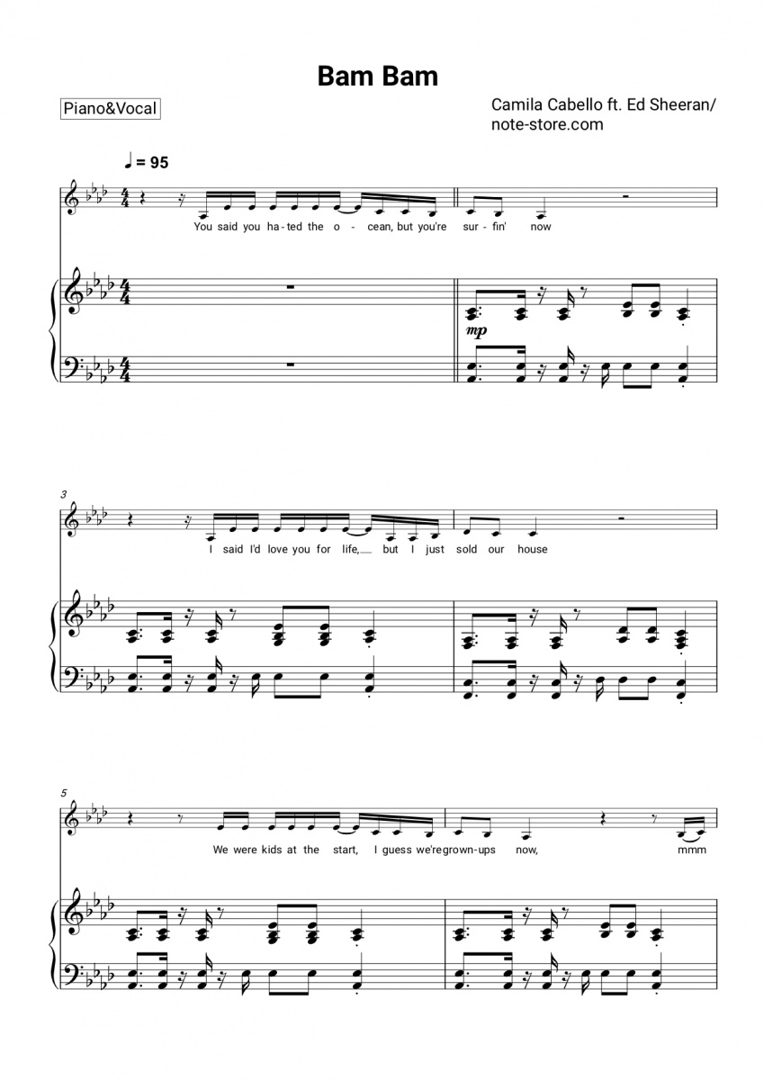 Partition Gratuite Piano Et Bam at Keith Turner blog