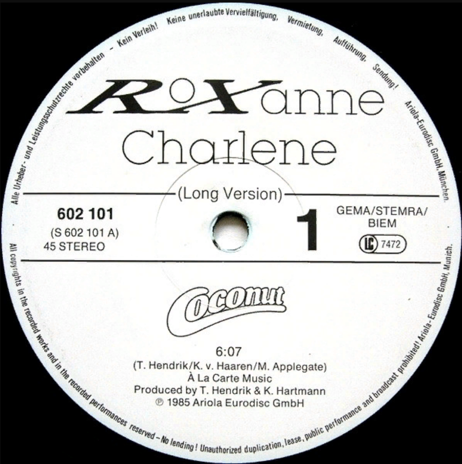 Roxanne - Charlene sheet music for piano download | Piano.Solo SKU ...