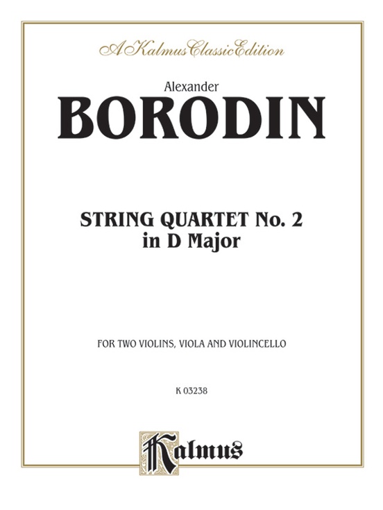 Alexander Borodin - String Quartet No. 2: I. Allegro moderato in D major sheet music for piano ...