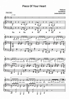 Meduza, Goodboys - Piece Of Your Heart sheet music for piano download ...